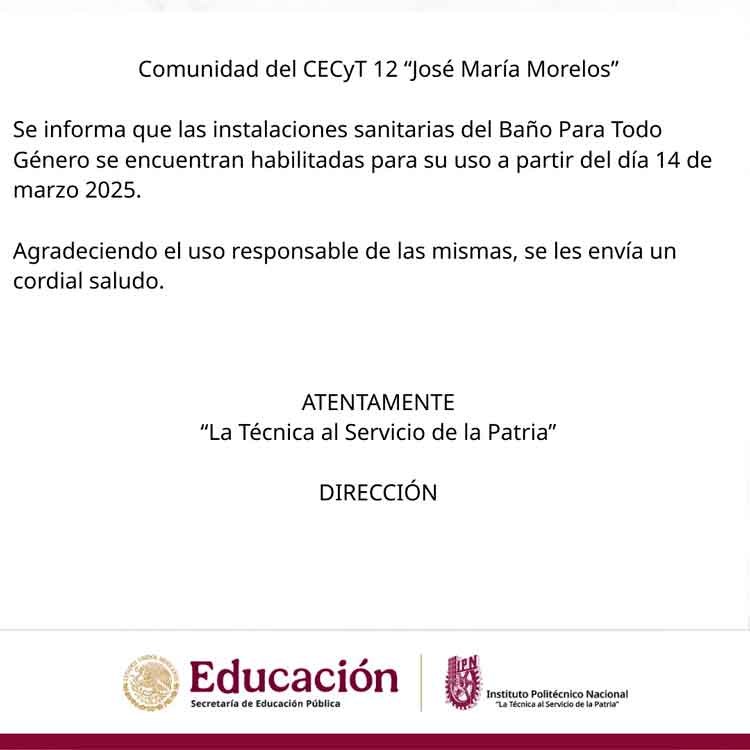 CECyT 12 "José María Morelos" | V12 | IPN Oficial